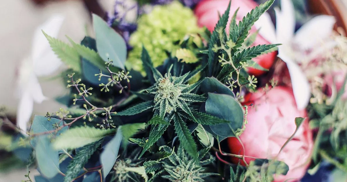 Ramos de flores hechos con cannabis | Cáñamo